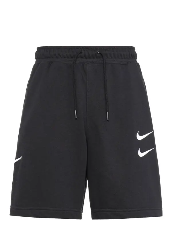 Nike Swoosh French Terry Shorts - Black