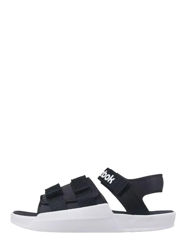 REEBOK Sandalstyl Flat Heel Sandals With Round Toe - Black/white