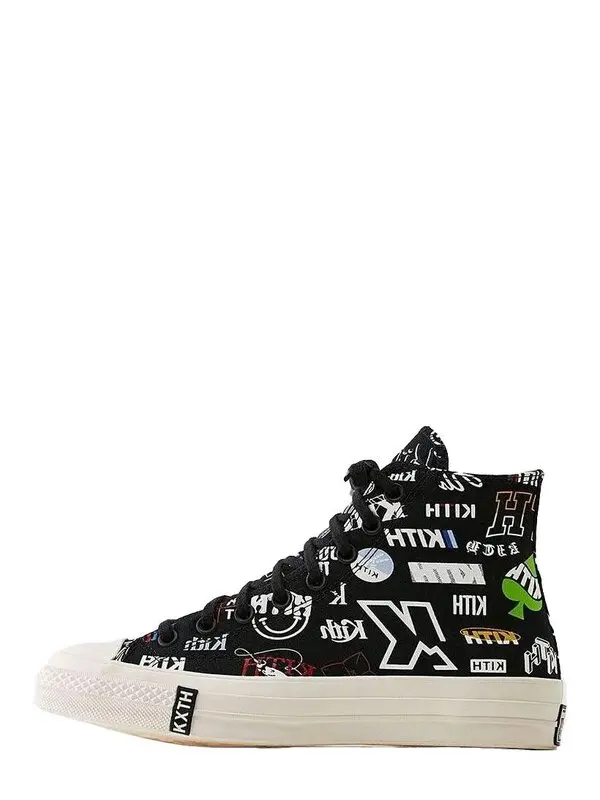 CONVERSE X Kith Chuck 70 High Top '10th Anniversary Black - Black/white