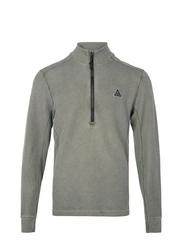 Nike Zipper Cardigan Sports Long Sleeves Top - Grey