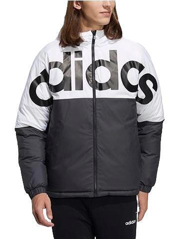 Adidas Colorblocked Down Jacket With Large Logo - Default Color