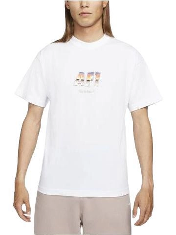 Nike Alphabet Printing Casual Straight Short Sleeve Asia Edition White T-shirt - Multi-color