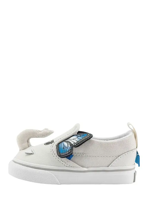 VANS Slip-on V 'elephantastic' Sneakers - Beige/white/blue