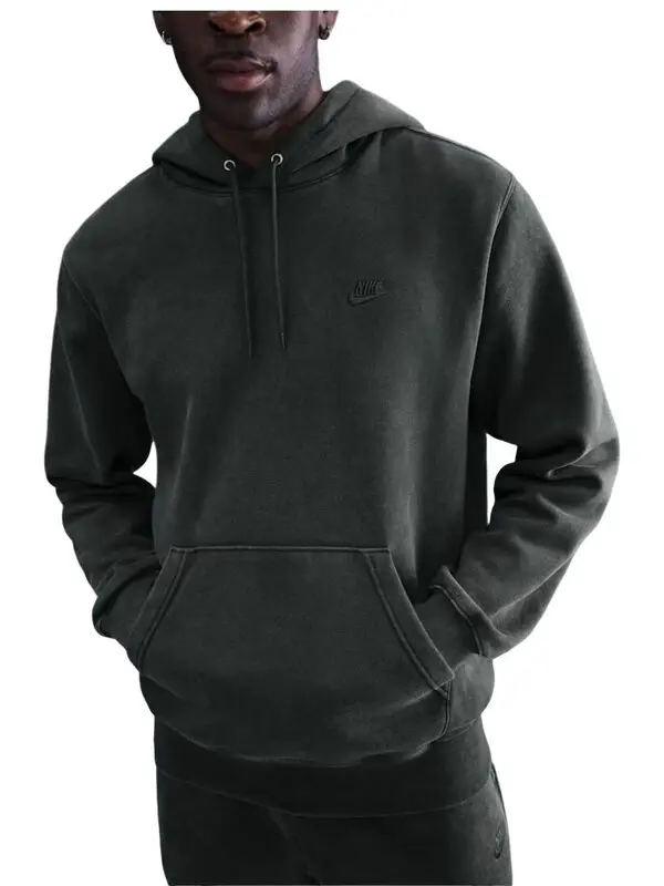 Nike Club Washed Fleece Hoodie - Anthracite