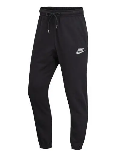 Nike Fleece Knit Soft Lacing Sports Pants/trousers/joggers Black - Default Color
