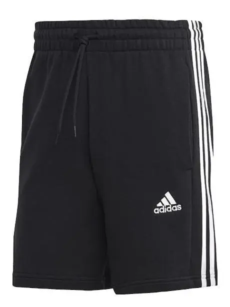 Adidas Essentials French Terry 3-stripes Shorts - Black/white