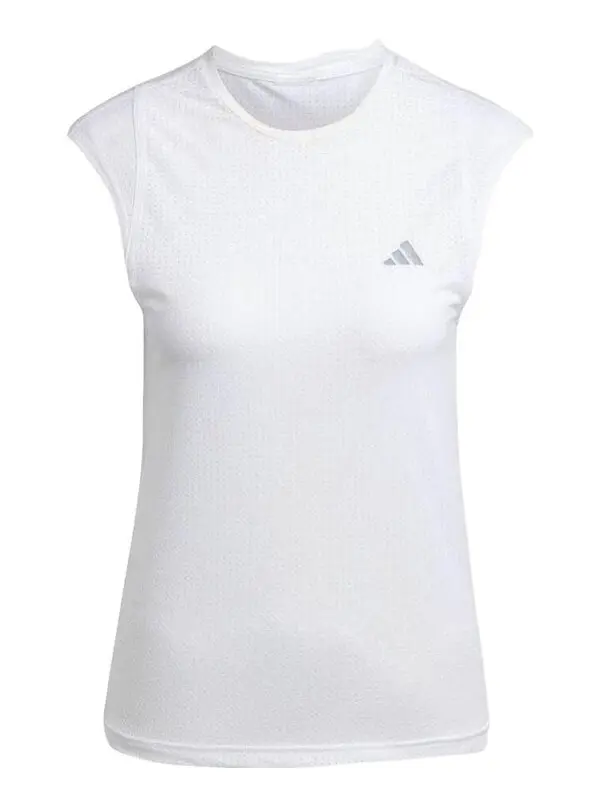 Adidas Fast Sleeveless Performance T-shirt - White