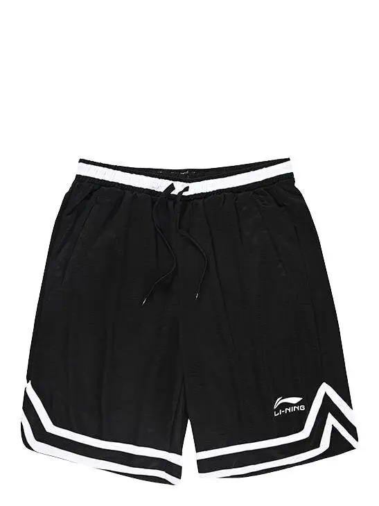 LI-NING Dna Logo Basketball Shorts - Black/white