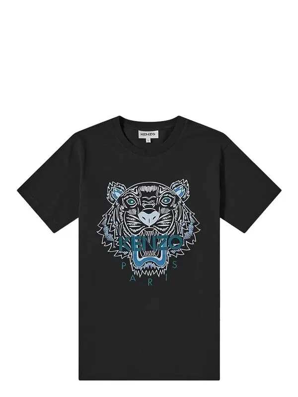 Kenzo Tiger Printing Short Sleeve - Black