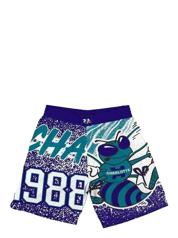 Mitchell & Ness X Nba Charlotte Hornets Jumbotron Shorts - Purple