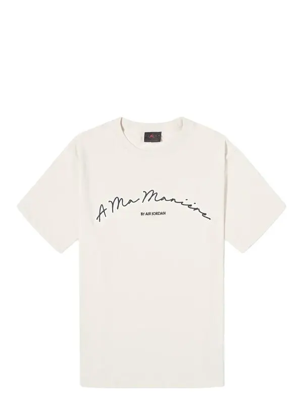 JORDAN X A Ma Maniere T-shirt Asia Sizing - Light Orewood Brown