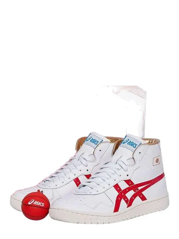 Asics Japan L Retro High Top Sneakers - White/red