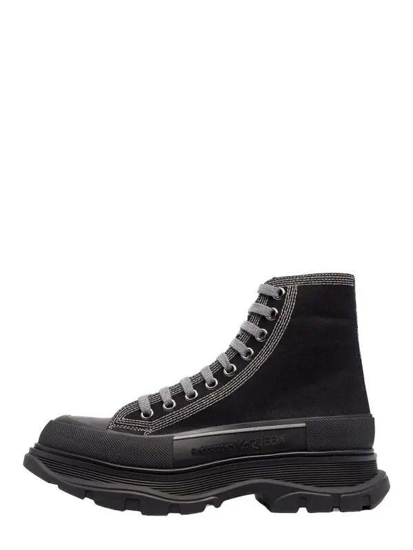 Alexander McQueen Tread Slick High-top Sneakers - Black/grey