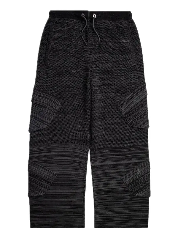 JORDAN X Tla Knit Pants - Dark Smoke Grey/black