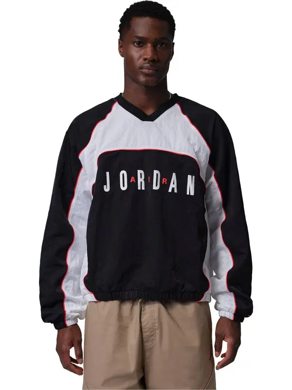 JORDAN Air Flight Long-sleeve Top - Black/white