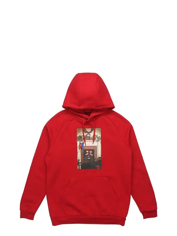 JORDAN Air Jumpman Chimney Printing Fleece Pullover - Red