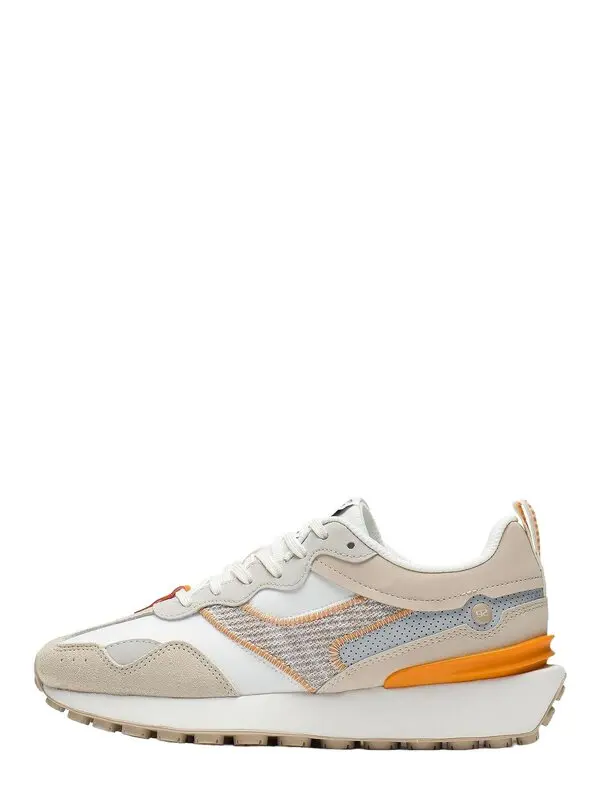 LI-NING Cosmos Classic Lace Up Sneakers - Grey/white/orange
