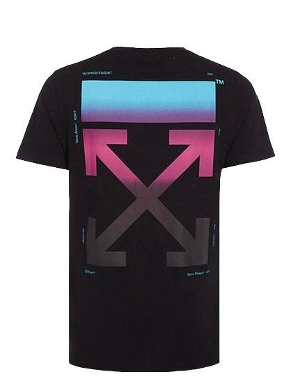 Off-White Gradient Arrows Short Sleeve T-shirt - Black