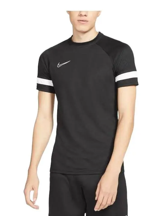 Nike Logo Printing Stripe Round Neck Pullover Short Sleeve - Multi-color