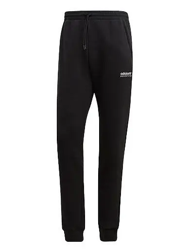 Adidas Originals P Sweatpants Solid Color Stay Warm Fleece Lined Bundle Feet Sports Pants/trousers/joggers Black - Default Color
