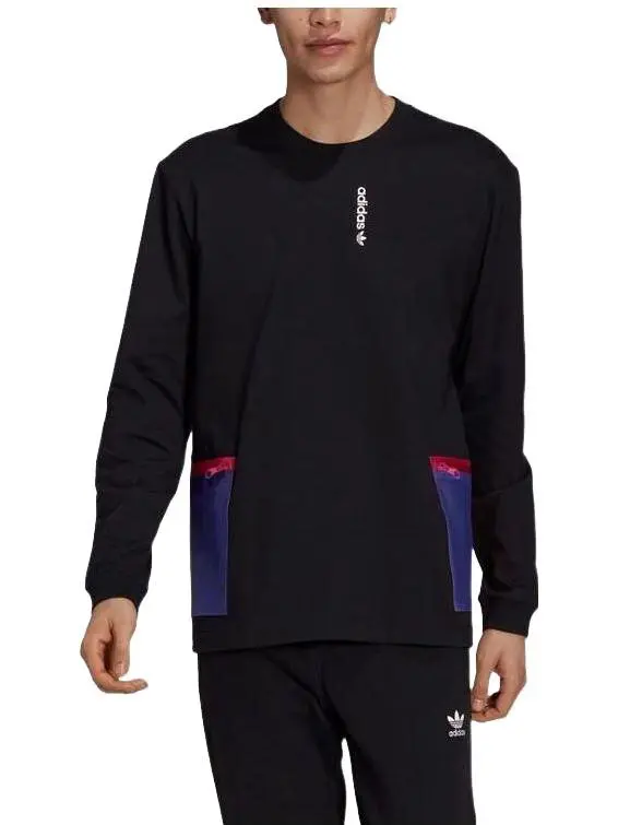 Adidas Originals Long Sleeve Pocket Sports Shirt - Black