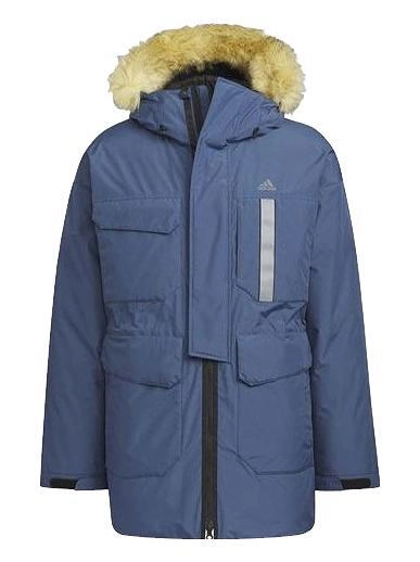 Adidas Furry Down Parka - Blue