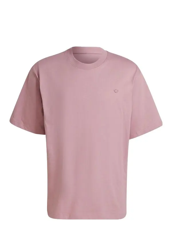 Adidas Originals Solid Color Loose Sports Short Sleeve Couple Style Purple Pink - Multi-color