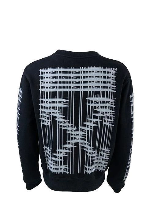 Off-White Diagonal Industrial Oversize Sweater - Black