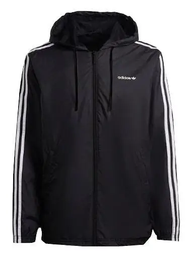 Adidas Originals Trefoil C Wb Stripe Hooded Jacket - Multi-color