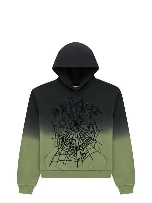 SP5DER Og Web Ombre Hoodie - Black