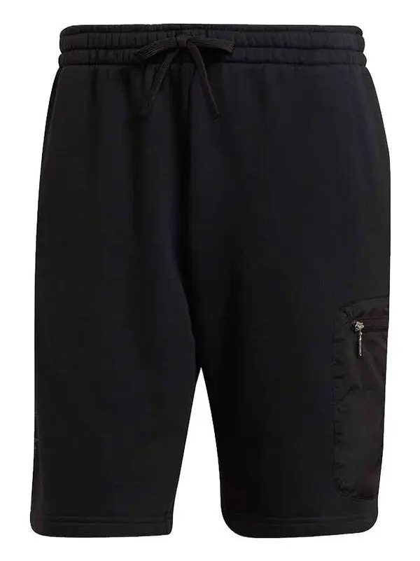 Adidas Originals Tactical Cargo Shorts With Metallic Zipper - Black
