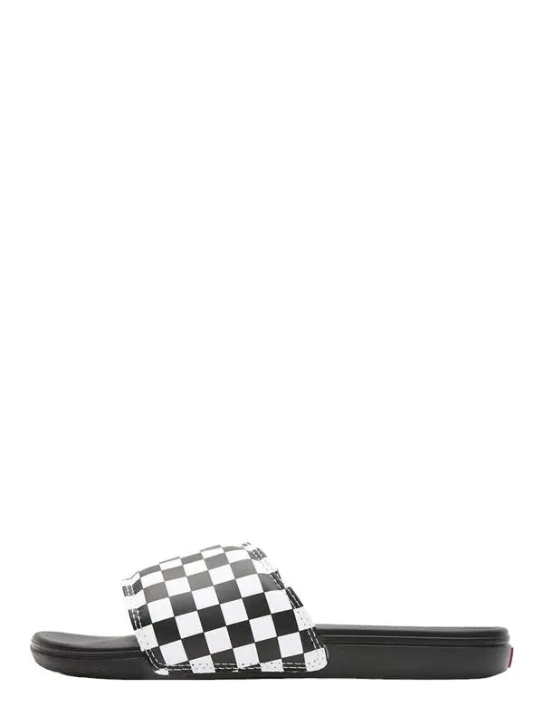 VANS La Costa Slide-on Checked Sandals - Black/white