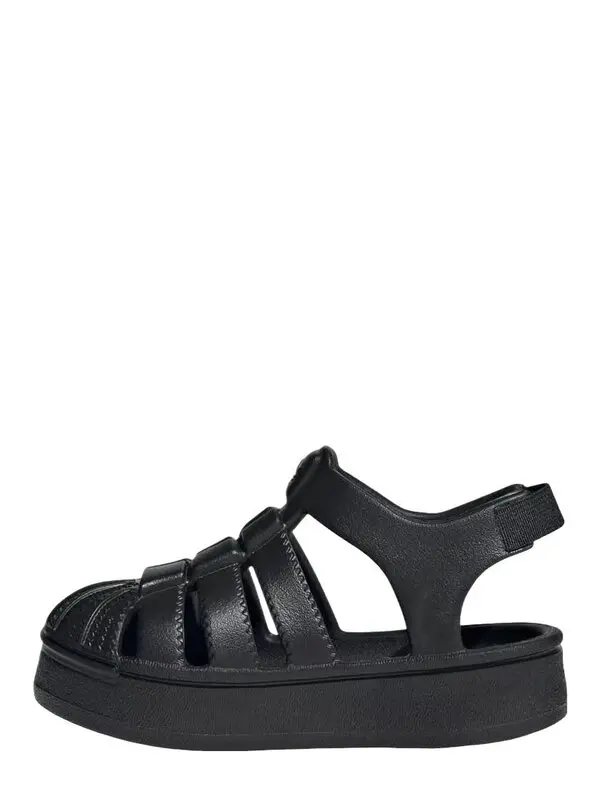 Adidas Superstar Platform Sandals - Core Black