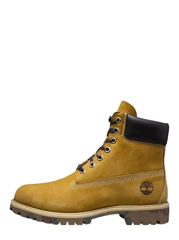 Timberland 6 Inch Premium Waterproof Lace-up Boots - Yellow