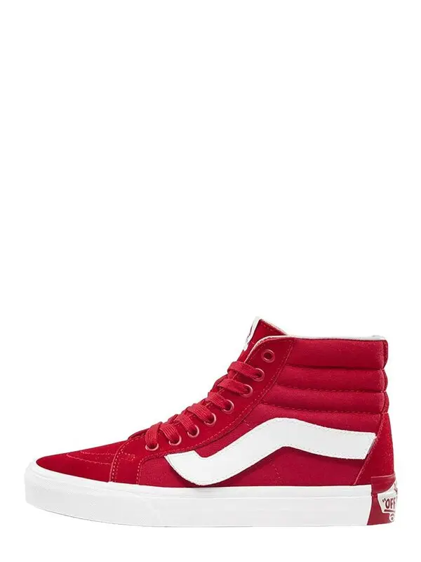 VANS Sk8-hi Reissue High Top Sneakers - Red/white