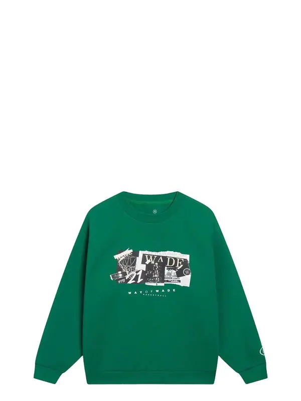 LI-NING Way Of Wade Photo Graphic Sweatshirt - Green/multi-color
