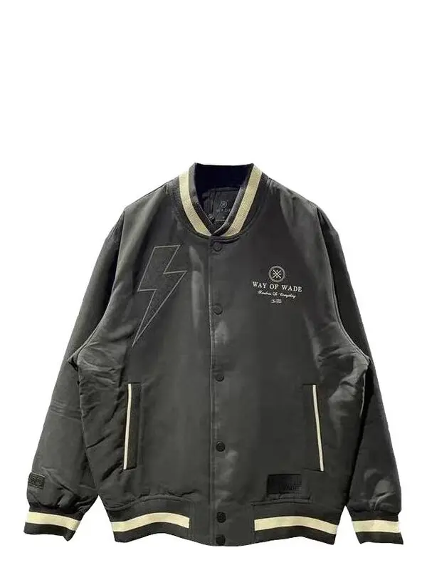 LI-NING Way Of Wade Logo Baseball Jacket - Black