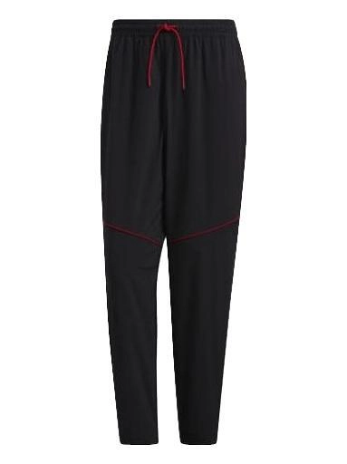 Adidas Side Contrasting Colors Lacing Sports Pants/trousers/joggers Black - Multi-color