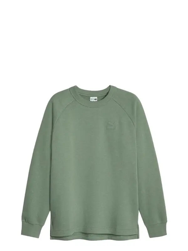 PUMA Loose-fit Sports Pullover Sweatshirt - Green
