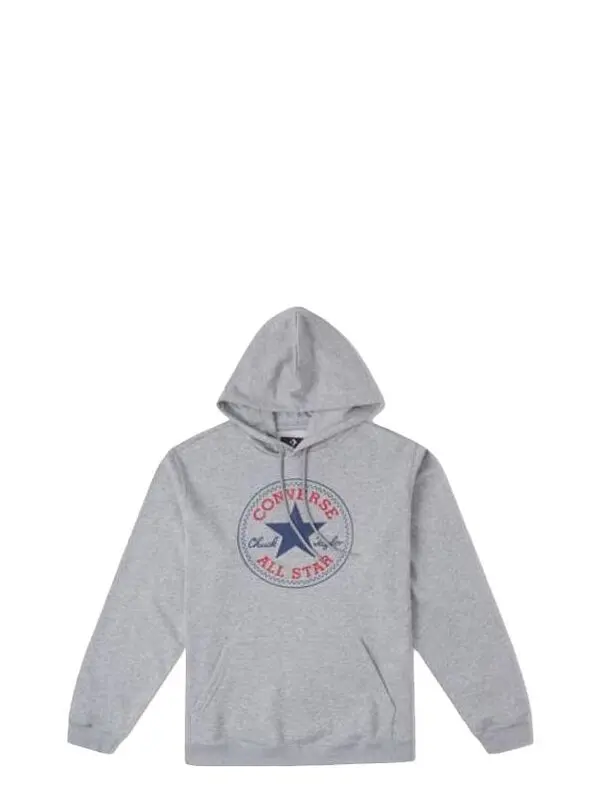 CONVERSE All Star Patch Fleece Hoodie - Grey