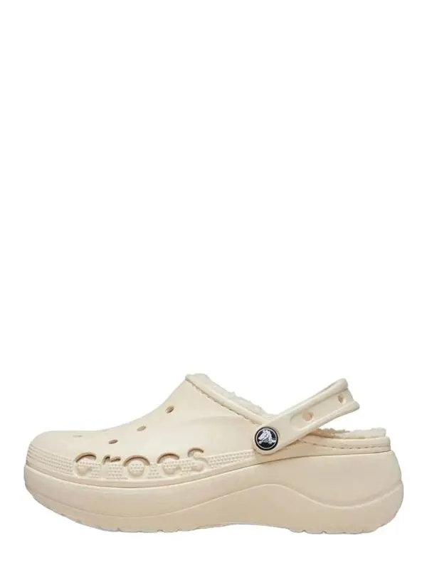 CROCS Baya Platform Lined Clog - Beige