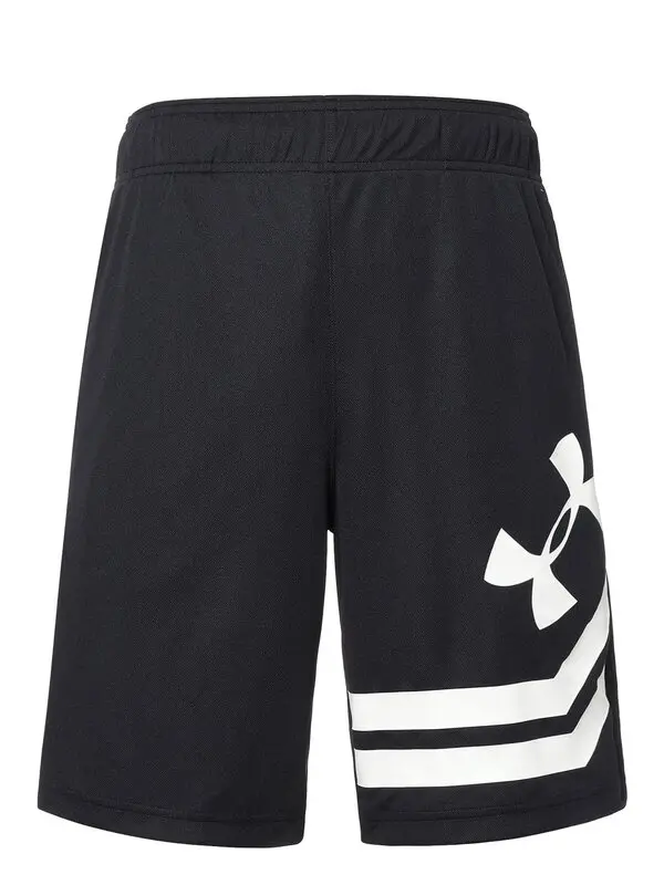 Under Armour Baseline Court Basketball Shorts - Black/white