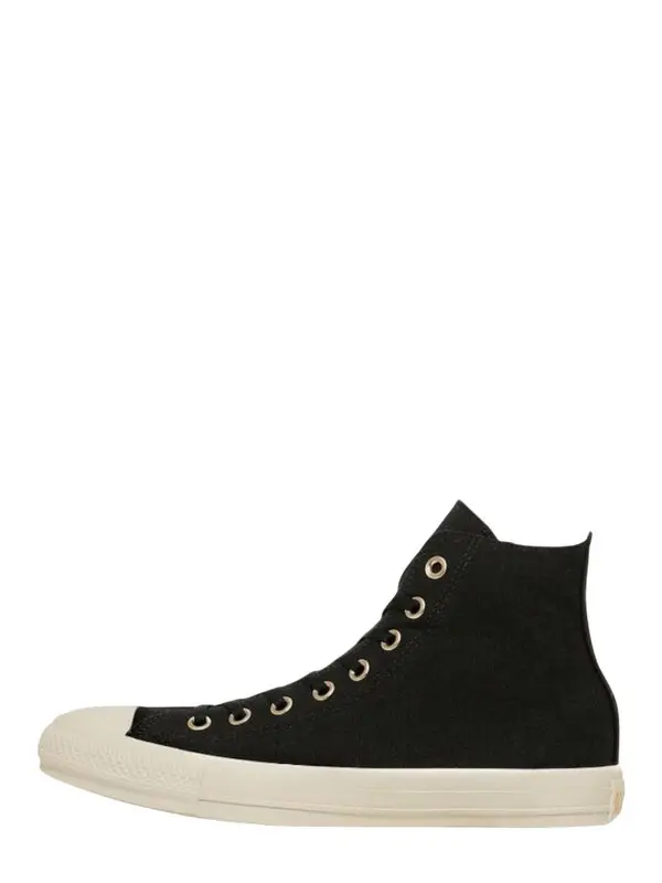 CONVERSE Chuck Taylor All Star Gold Logo Patch High Top Sneakers - Black