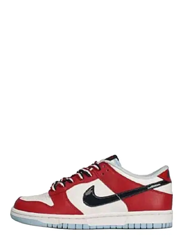 Nike Dunk Low "white Mid Navy-deep Red - Default Color