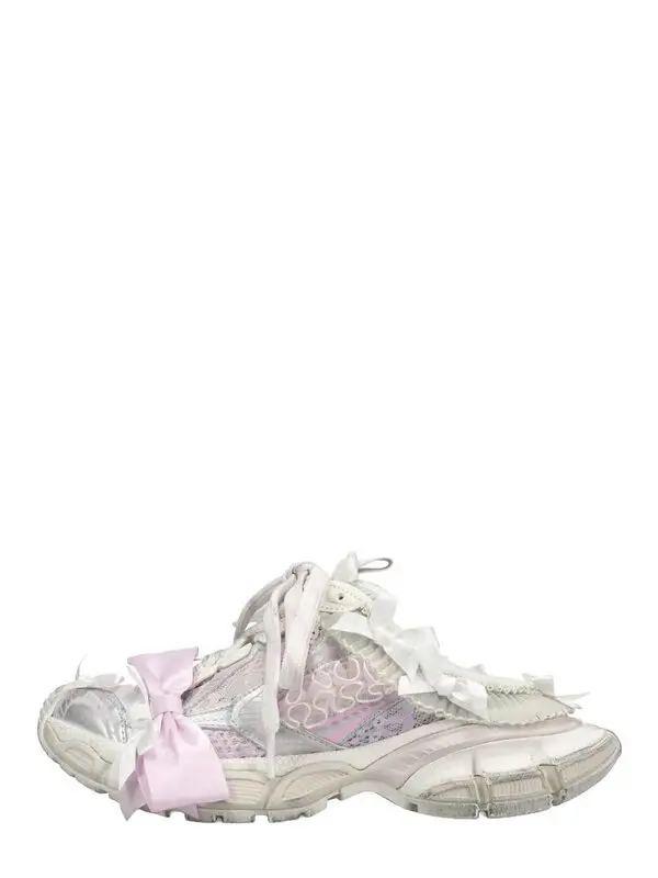 Balenciaga 3xl Lace Mule - White/light Pink