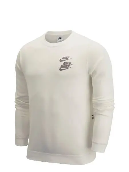 Nike Logo Print Crewneck Sweatshirt - Multi-color