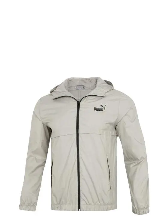 PUMA Ess Solid Logo Windbreaker - Grey