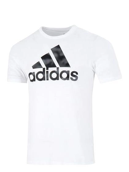 Adidas Camo T Athleisure Casual Sports Logo Round Neck Short Sleeve White T-shirt - Multi-color