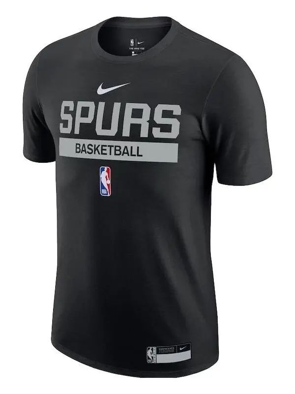 Nike Dri-fit Nba San Antonio Spurs Basketball T-shirt - Black/multi-color