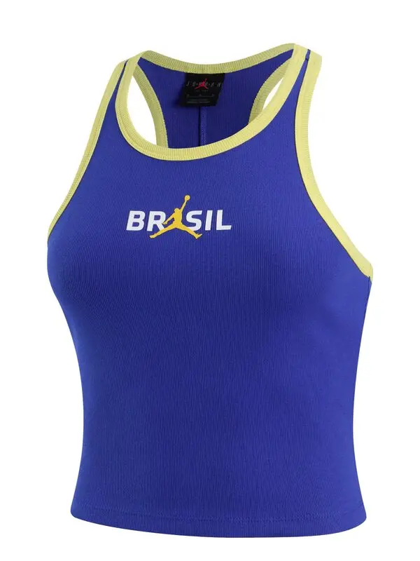 JORDAN Air Brazil Sleeveless Tank Top - Royal Yellow/pulse